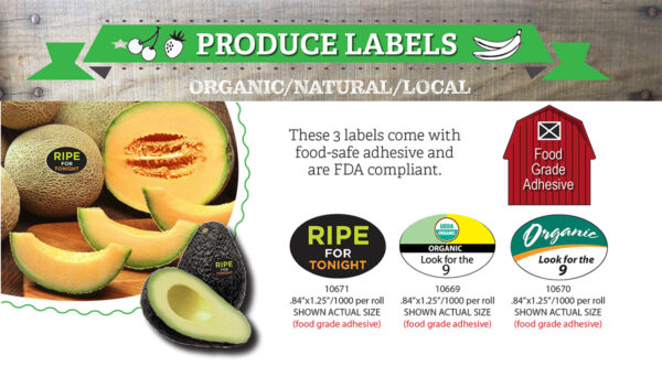 Food-Safe Produce Labels